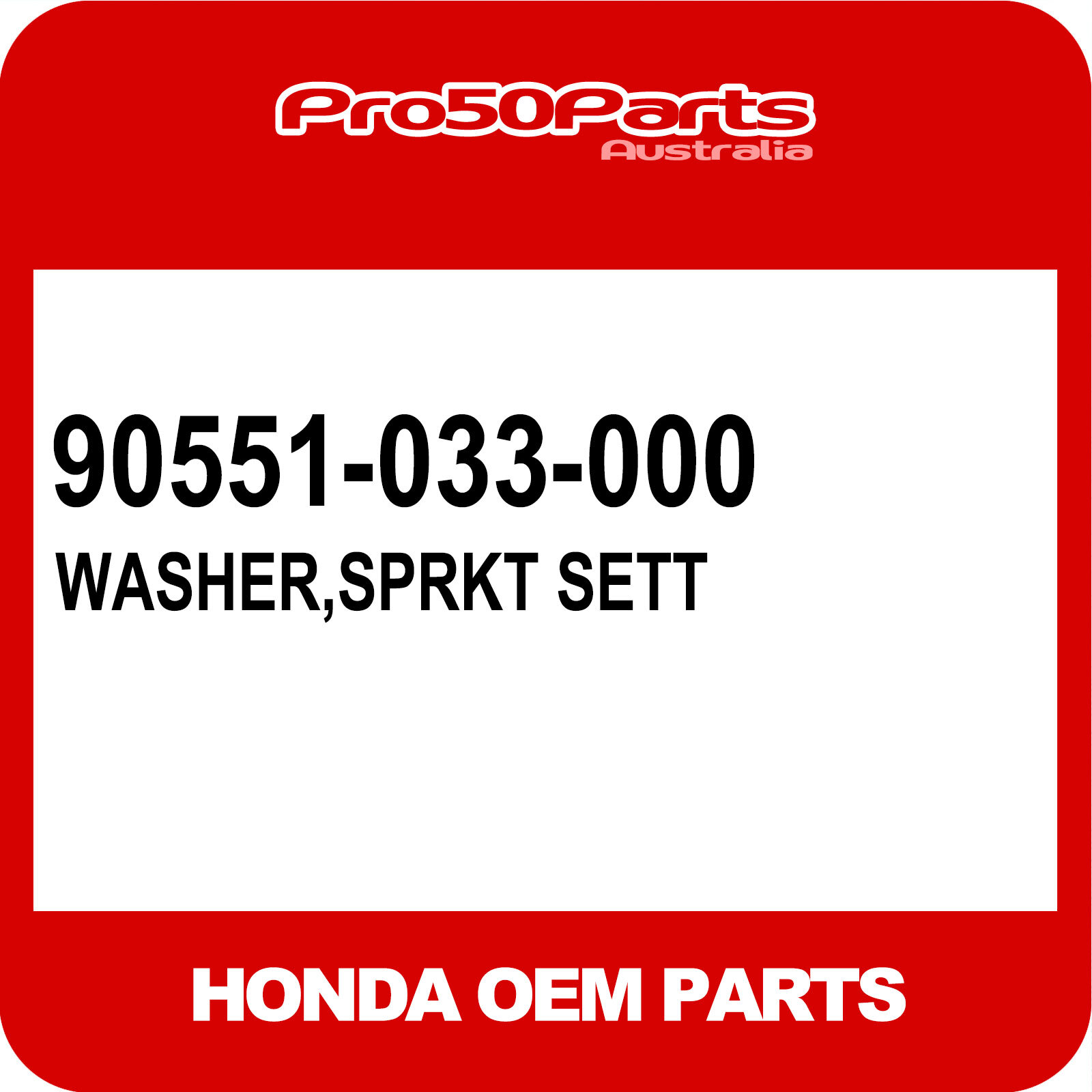 (Honda OEM) Z50 - WASHER, SPROCKET SETTING