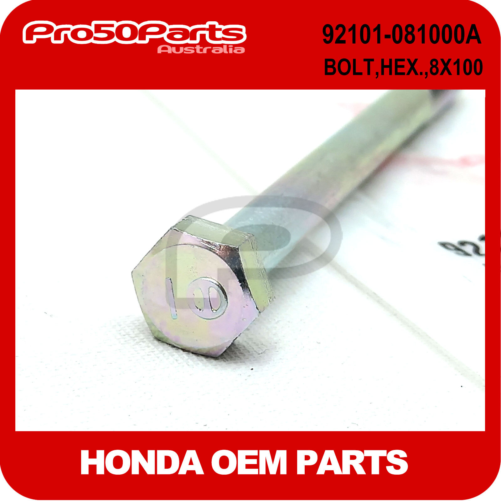 (Honda OEM) Z50 - BOLT, HEX. (8X100)