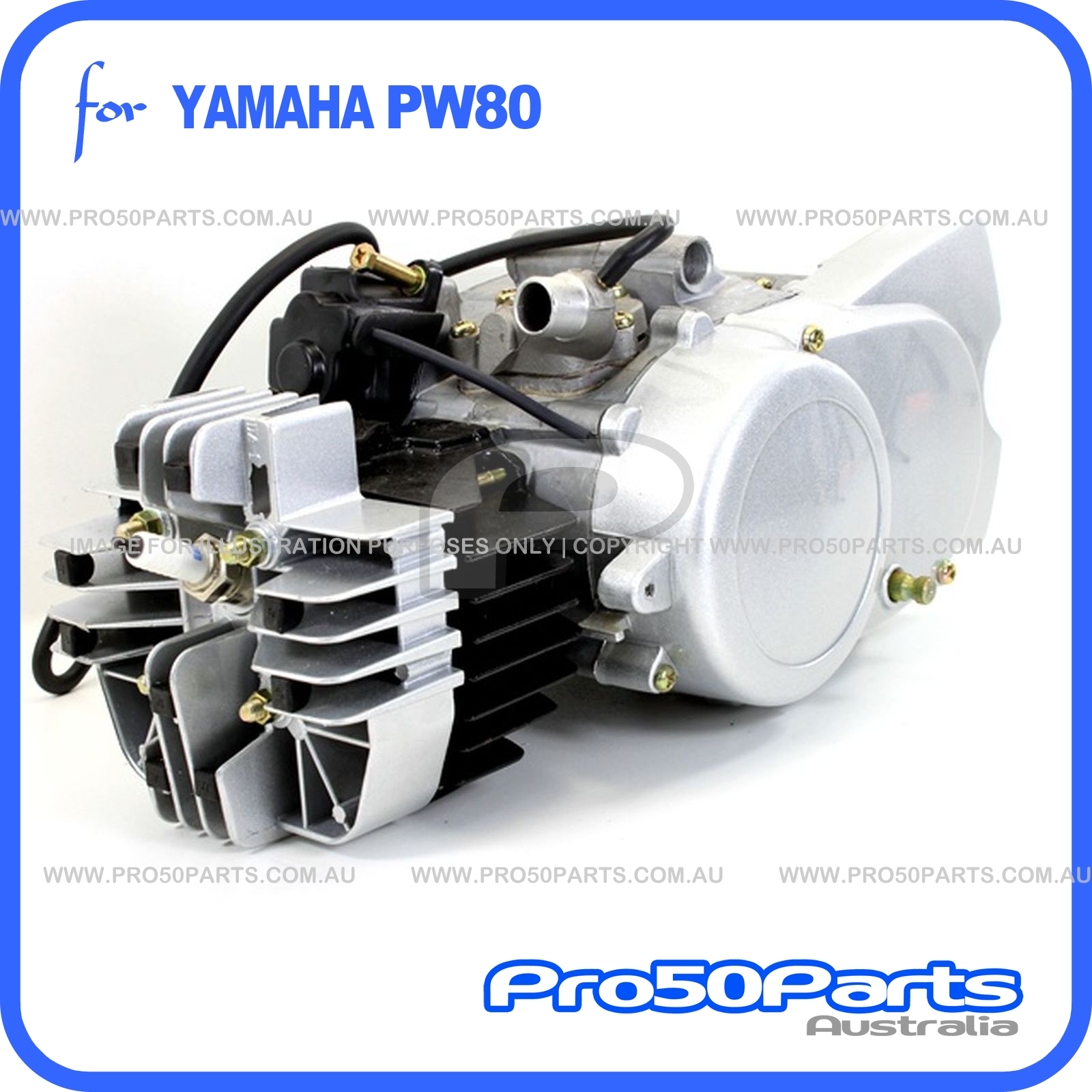 Yamaha PW80 Engine Complete 2 Stoke 79cc Engine
