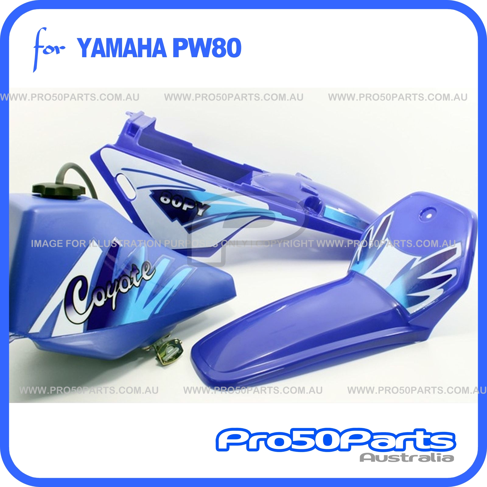 Yamaha PW80 Decal Graphics Sticker Kit