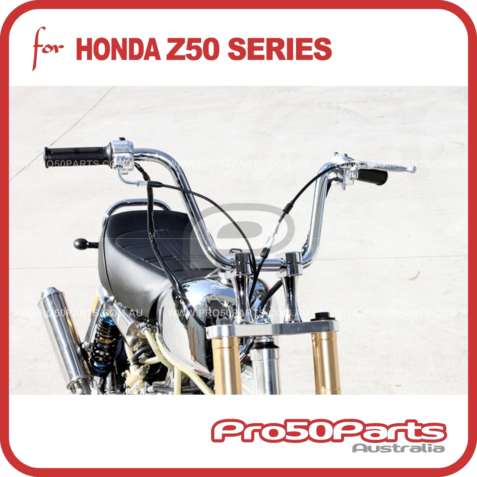 Honda Z50 Monkey Aftermarket Alloy High Rise Handlebar