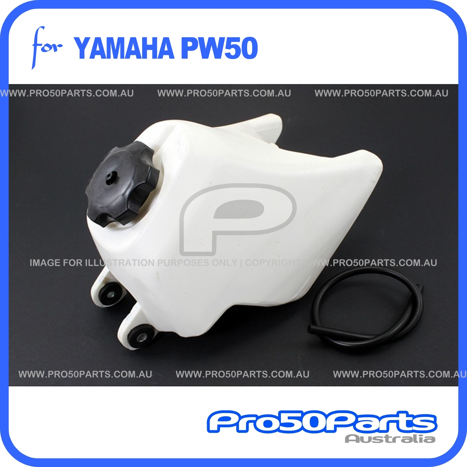 (PW50) - Package of Plastics Fender Cover (Hot Pink), Fuel Tank (White ...