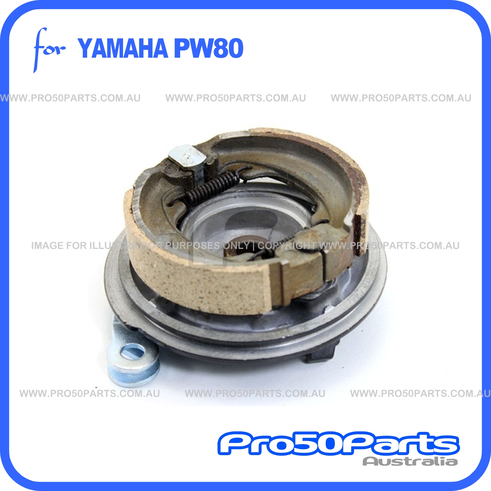 Yamaha PW80 Front Wheel Hub, Brake Hub, Drum Brake