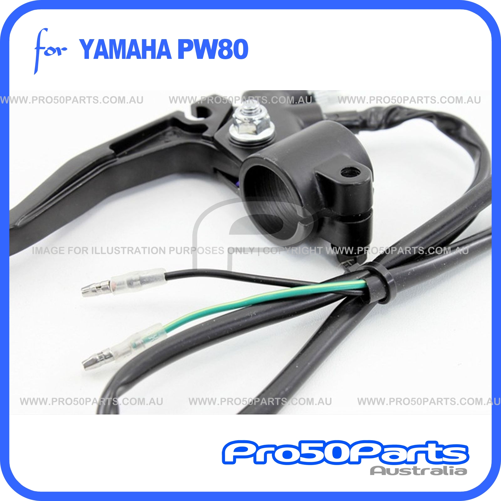 Yamaha PW80 Brake Lever, Lever Perch Bracket