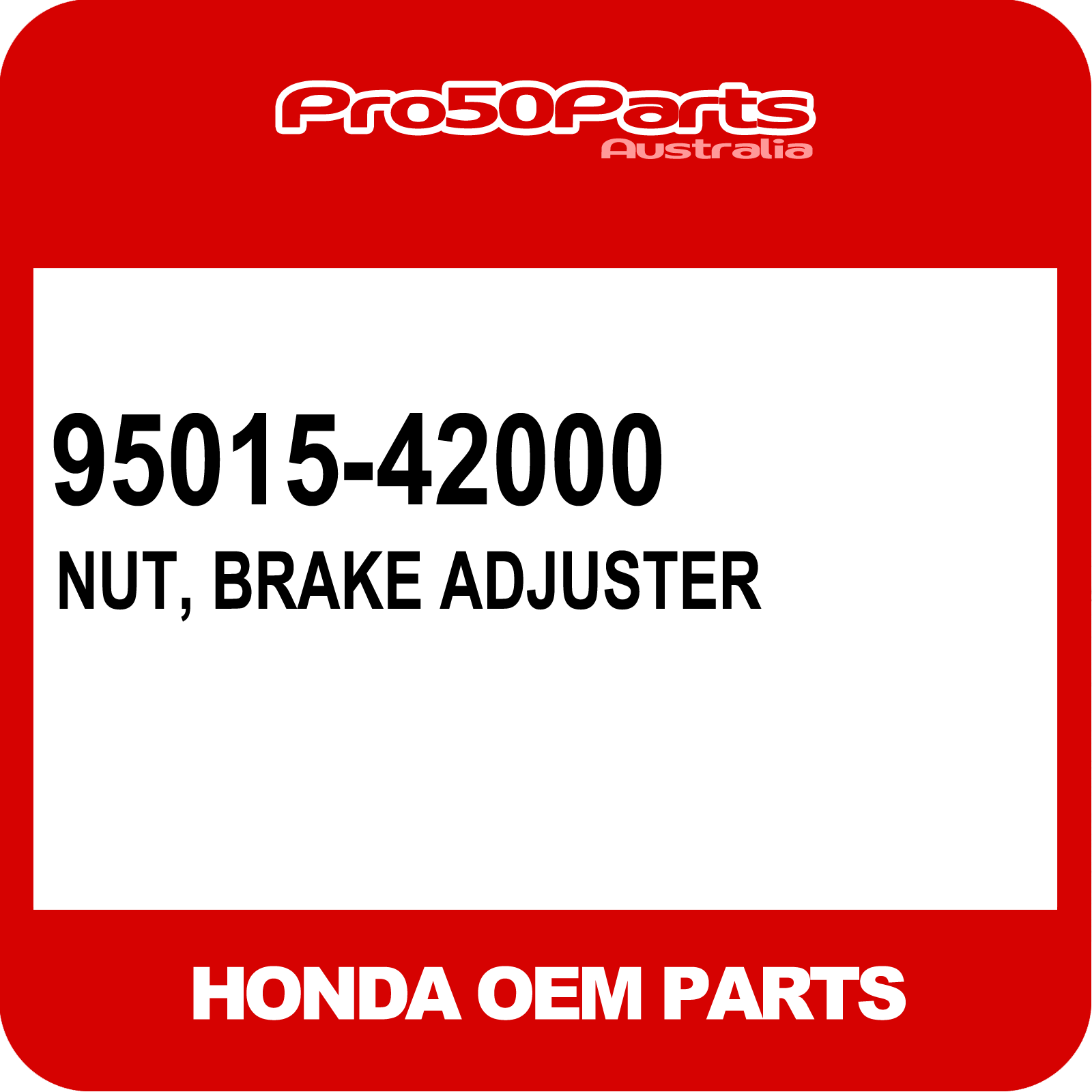 (Honda OEM) NUT B, BRAKE ROD ADJUST