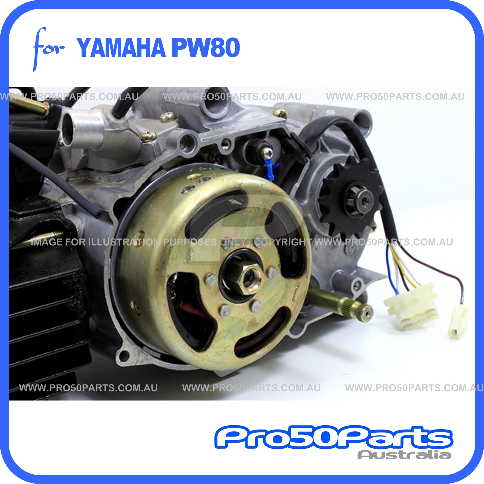Yamaha PW80 Engine Complete 2 Stoke 79cc Engine