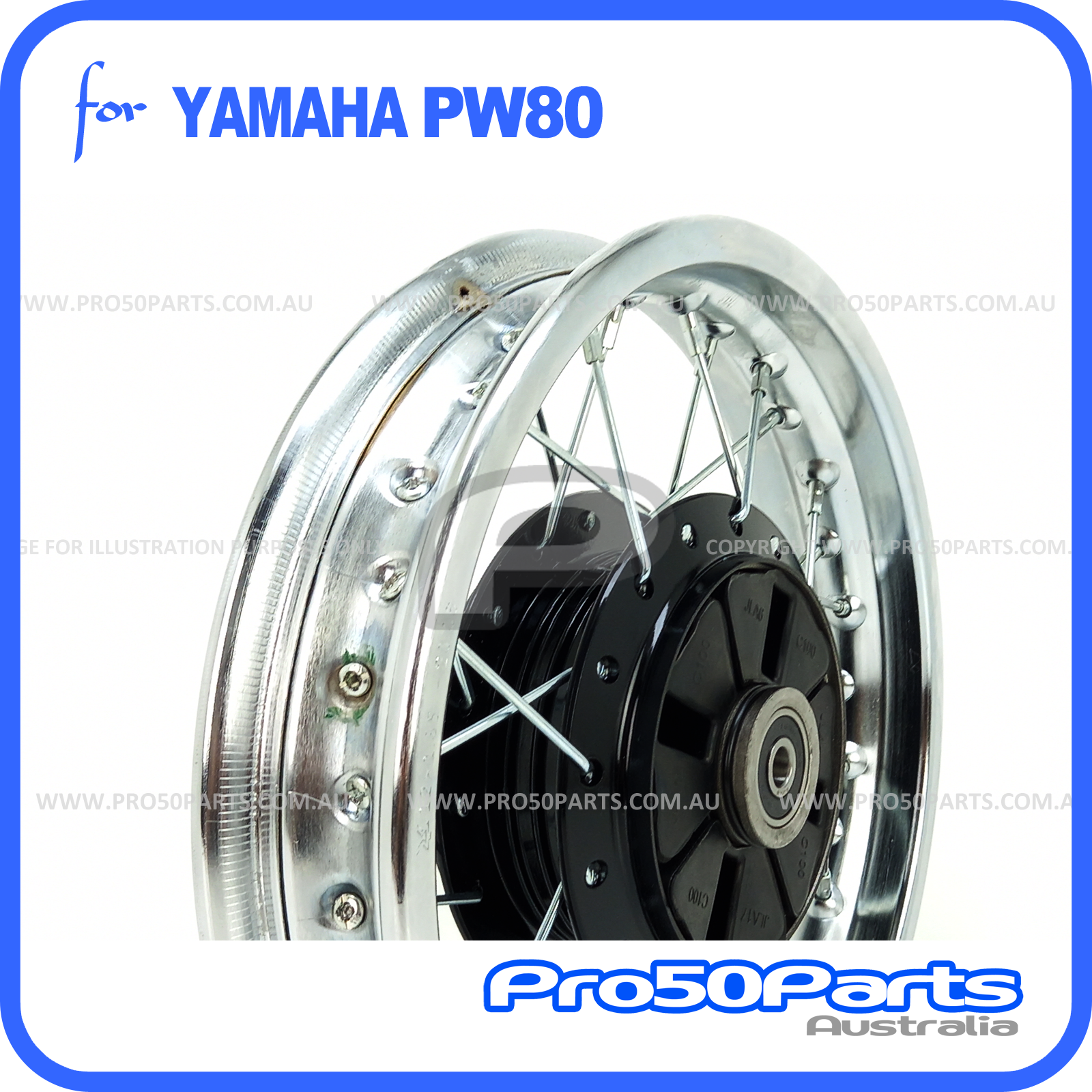 (PW80) - Rim, Rear Wheel