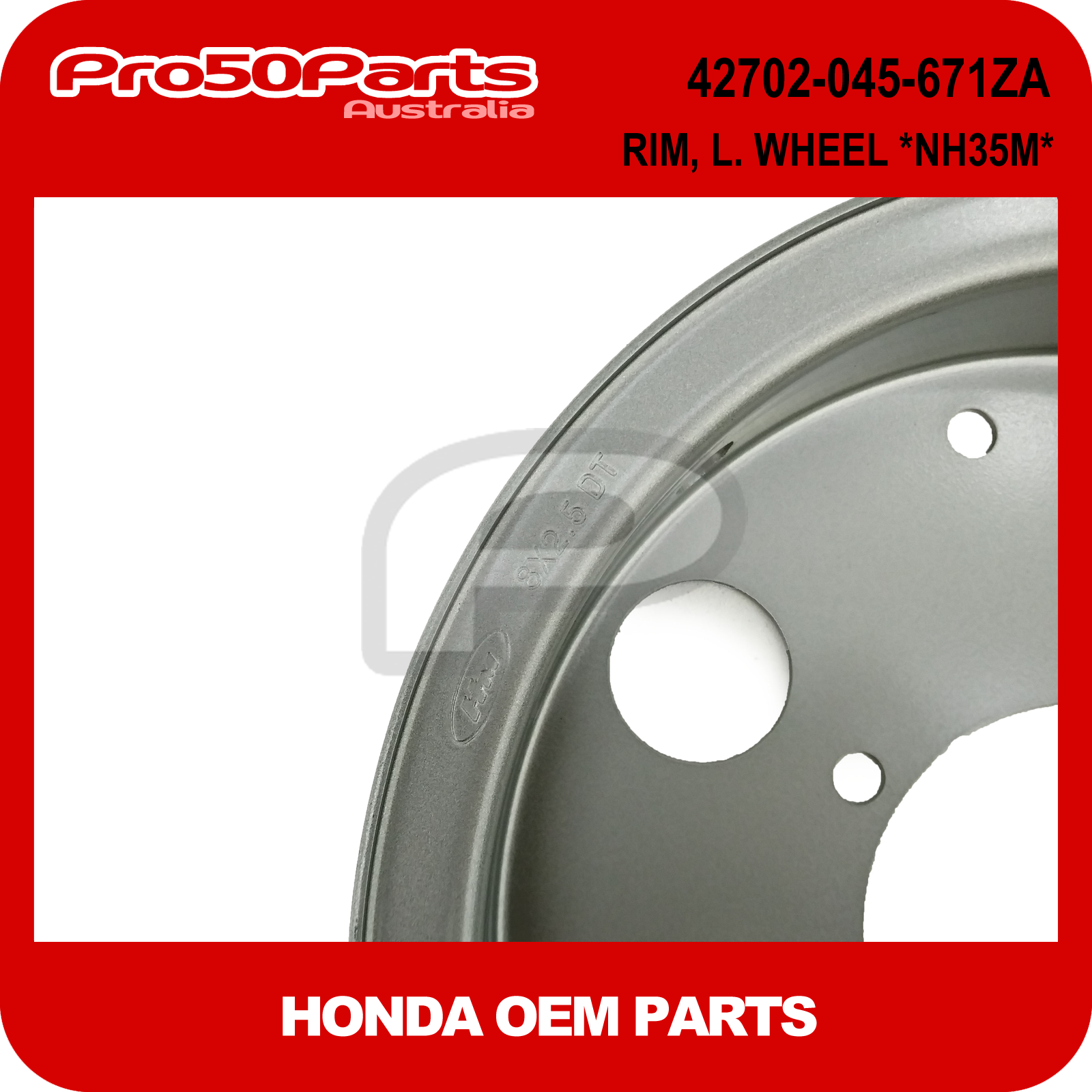 (Honda OEM) Z50 - RIM, L.WHEE*NH35M*