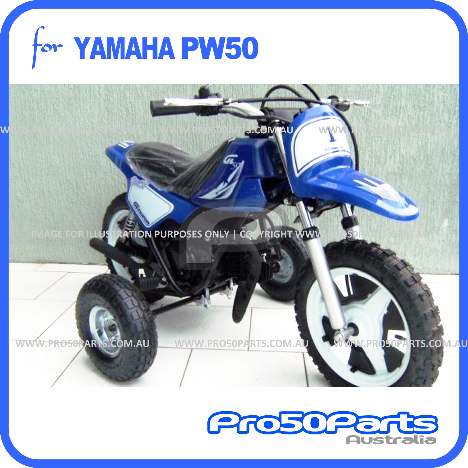 Yamaha PW50 - Training Wheel, Centre Mounted
