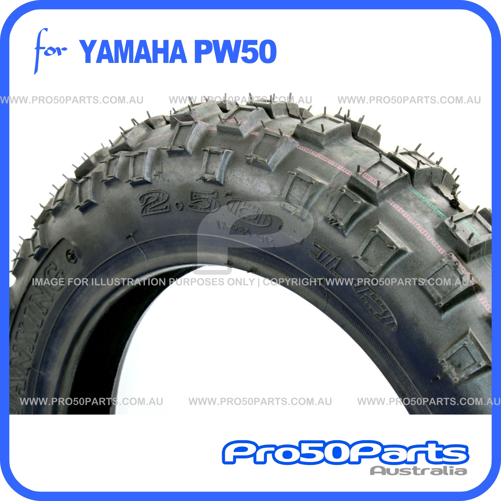 Yamaha PW50 - Front Wheel Comp, Front Rim, Front Tyre