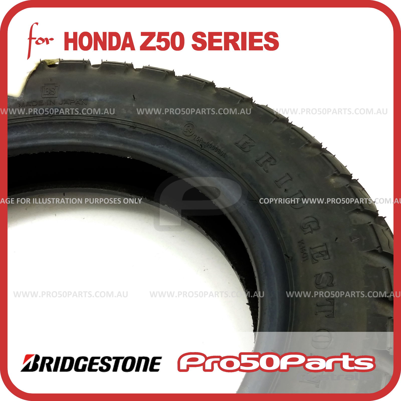 Bridgestone Tyre - 4.00-10", TRAIL WING 42, 49J-TT