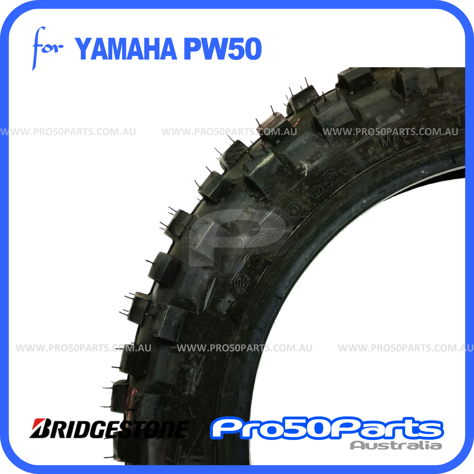 (PW50) - Rear Wheel Set (Bridgestone Tyre)