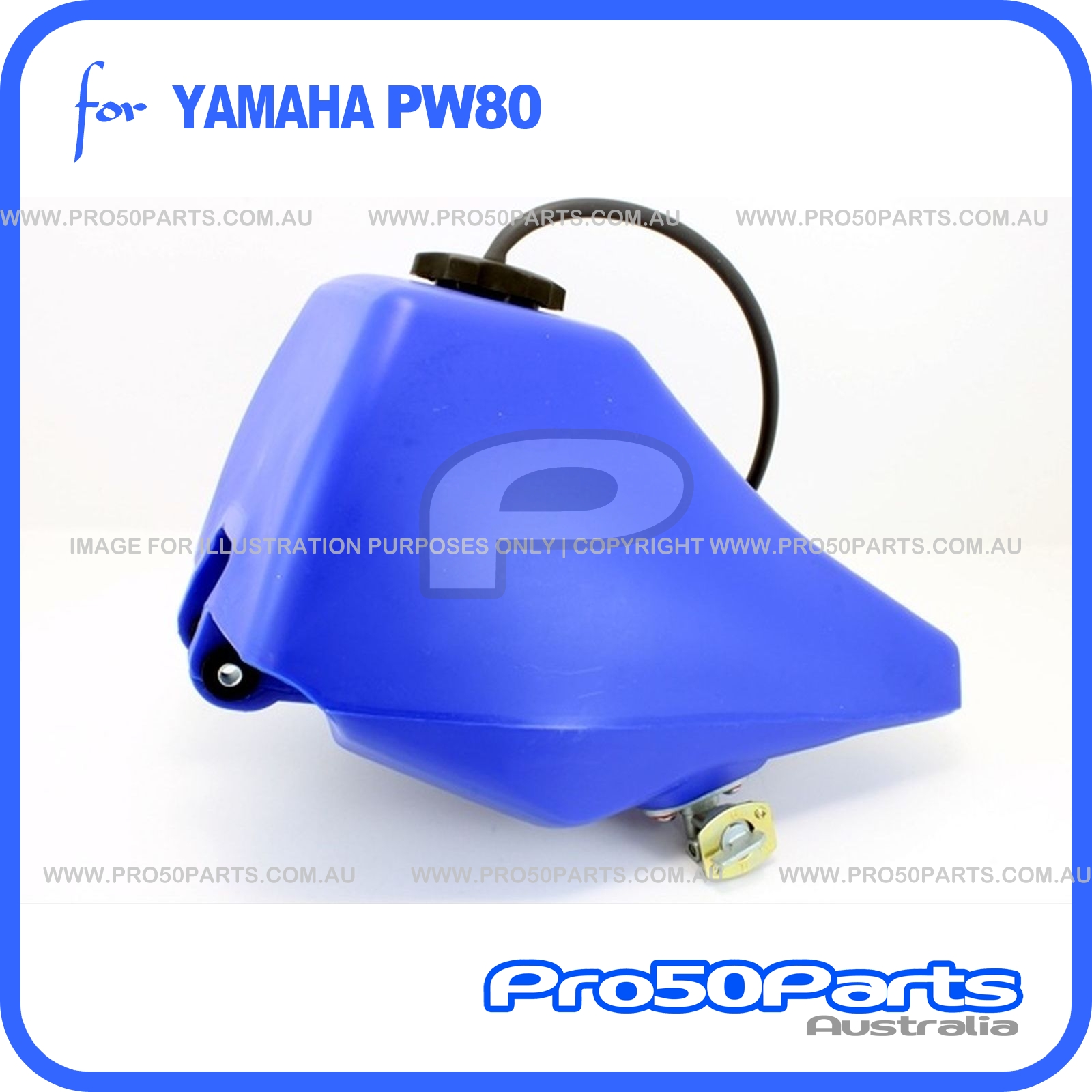 Yamaha PW80 Fuel Tank, Air Cleaner, Fender Plastic Cover, Seat