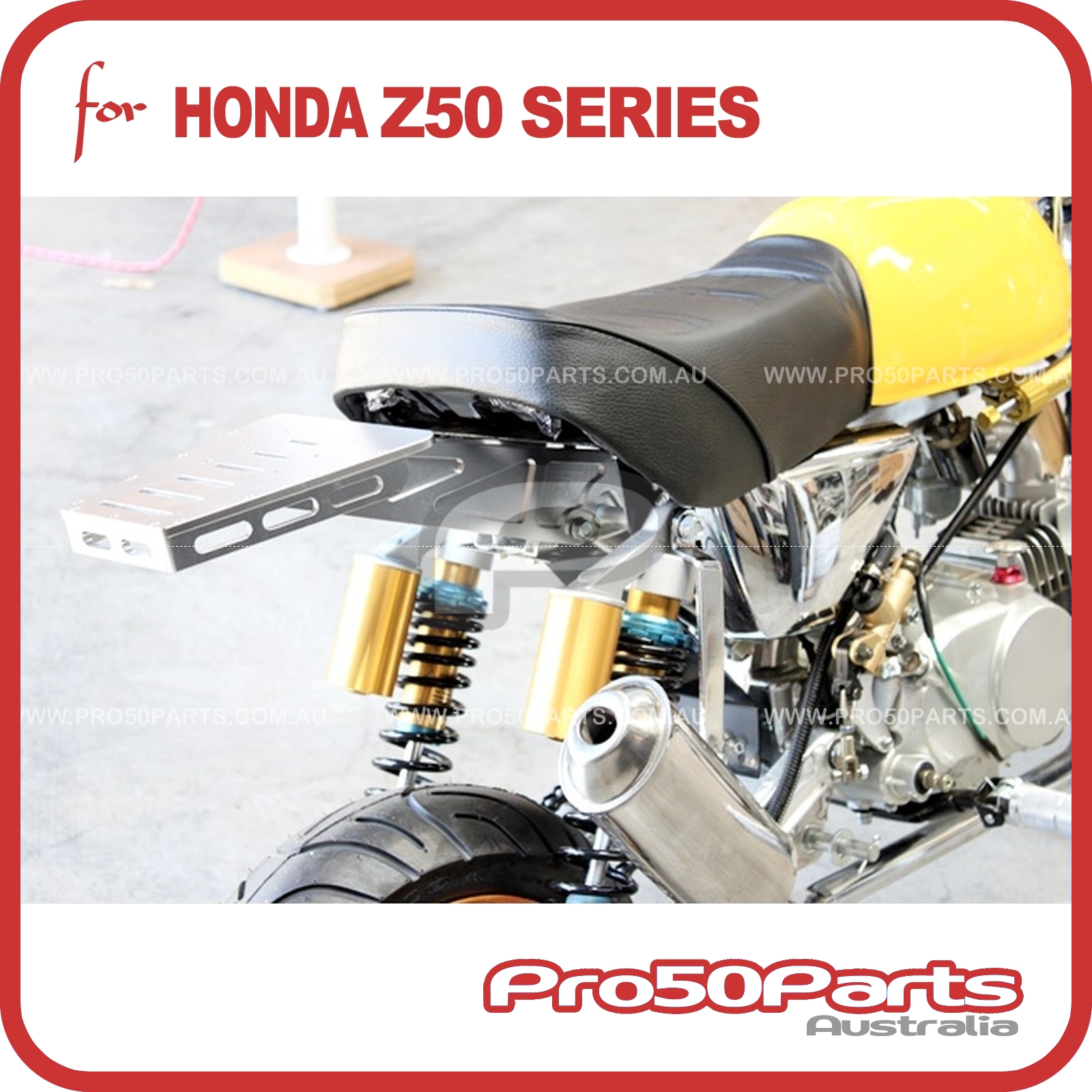 Honda Aftermarket Z50 Alloy CNC Rear Carrier Rack