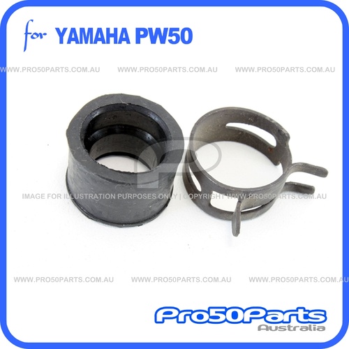 Yamaha PW50 - Rubber Clamp, Exhaust Pipe to Silencer